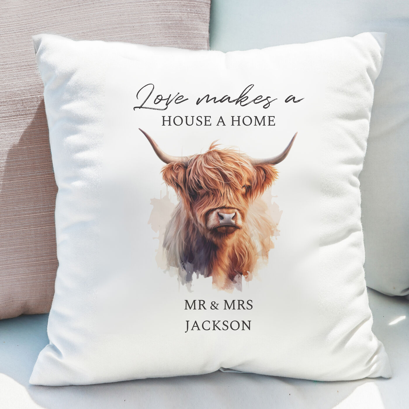 Buy Personalised Highland Cow Cushion for GBP 19.99 | Card Factory UK