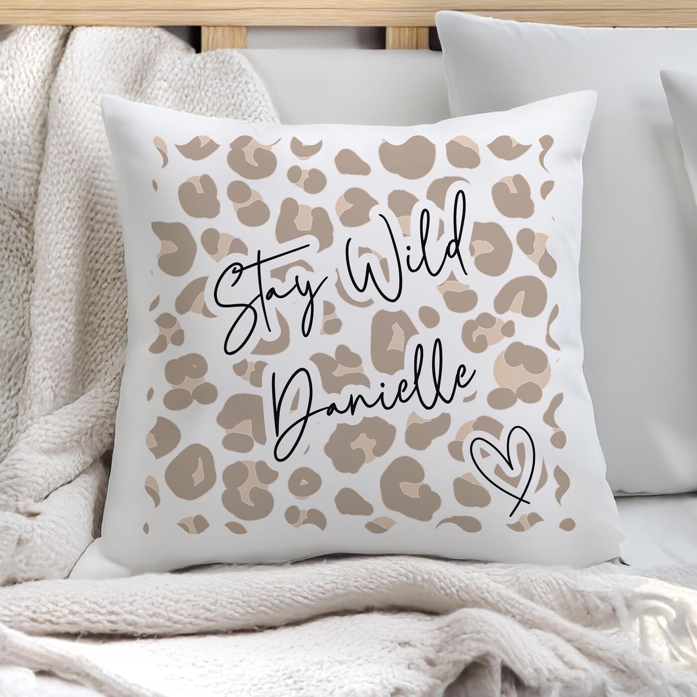 Buy Personalised Leopard Print Cushion for GBP 19.99 | Card Factory UK