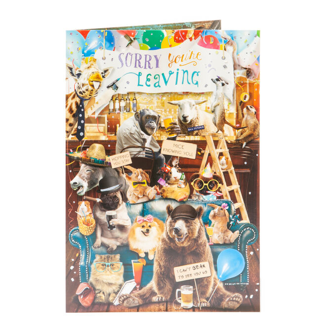 Leaving Cards, Personalised Sorry You're Leaving & Goodbye Cards UK ...