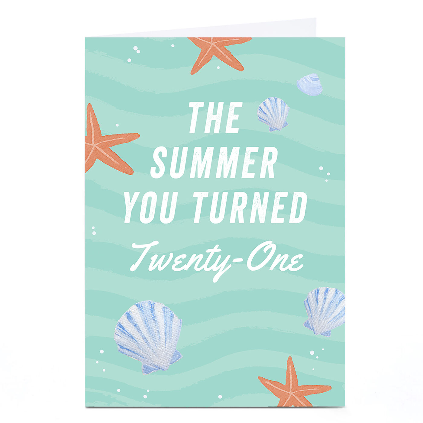 Buy Personalised 21st Birthday Card - The Summer You Turned 21 for GBP ...