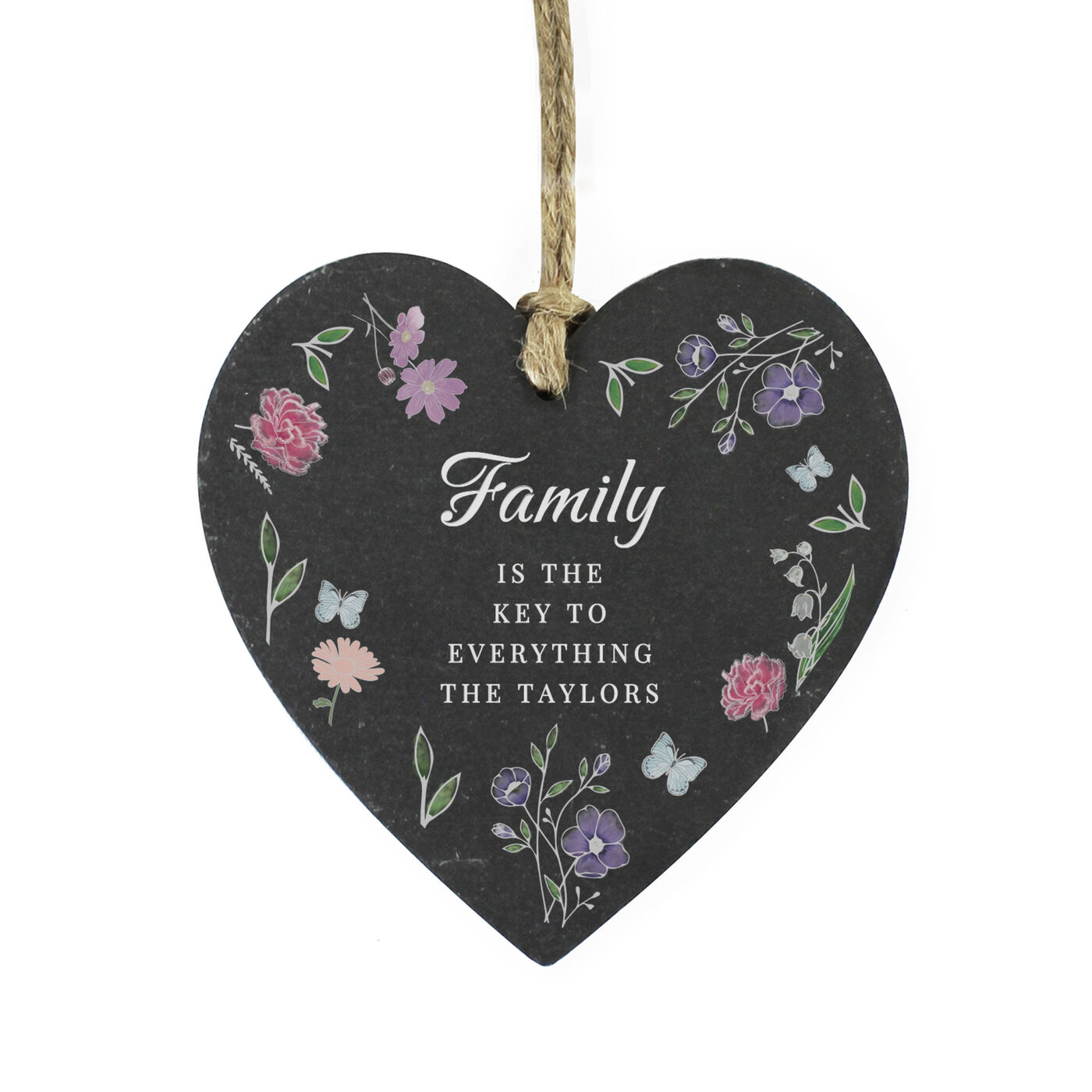Buy Personalised Wild Flowers Slate Heart for GBP 9.99 | Card Factory UK