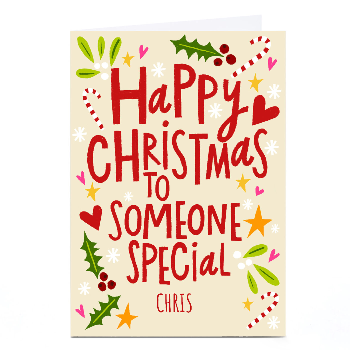 Buy Personalised Stevie Studio Christmas Card - To Someone Special for ...