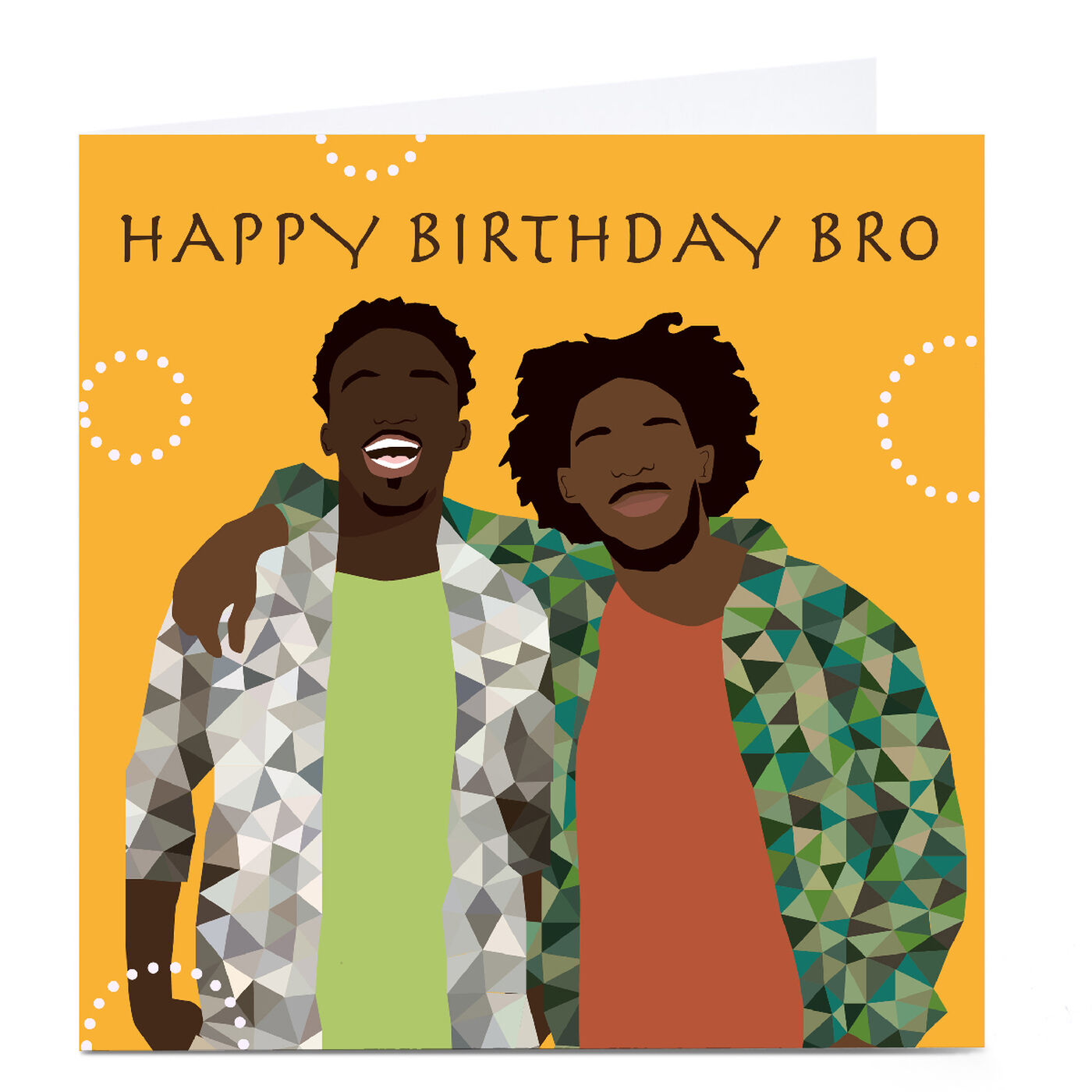Buy Personalised Leanne Creative Card - Happy Birthday Bro for GBP 2.99 | Card Factory UK