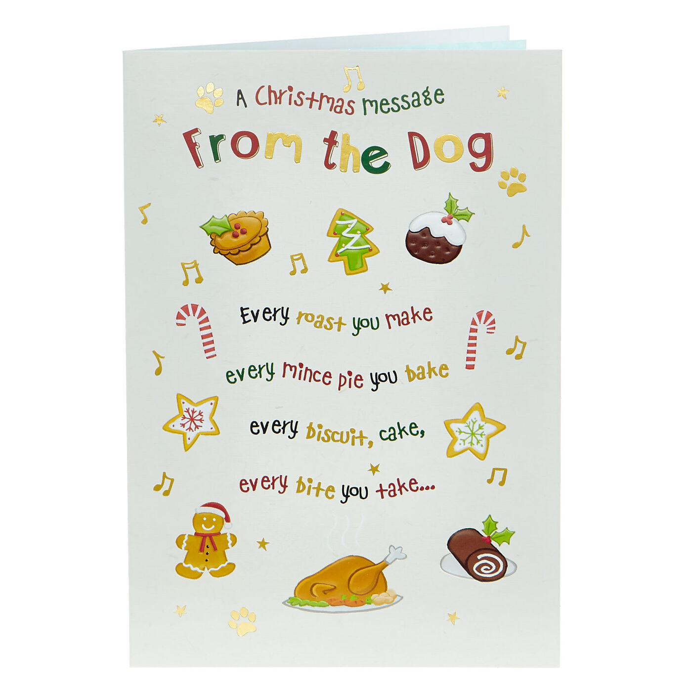 Buy Christmas Card A Message From The Dog For GBP 0 99 Card Factory UK buy-christmas-card-a-message-from-the-dog-for-gbp-0-99-card-factory-uk