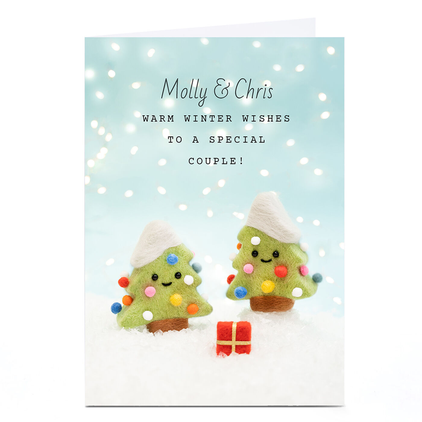 Buy Personalised Lemon & Sugar Christmas Card - Special Couple, Trees ...