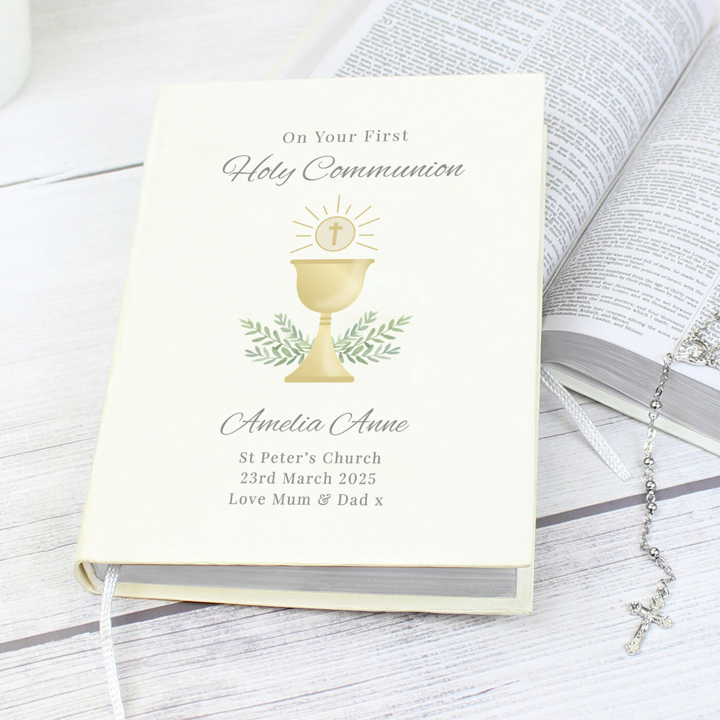 Buy Personalised First Holy Communion Holy Bible for GBP 16.99 | Card ...