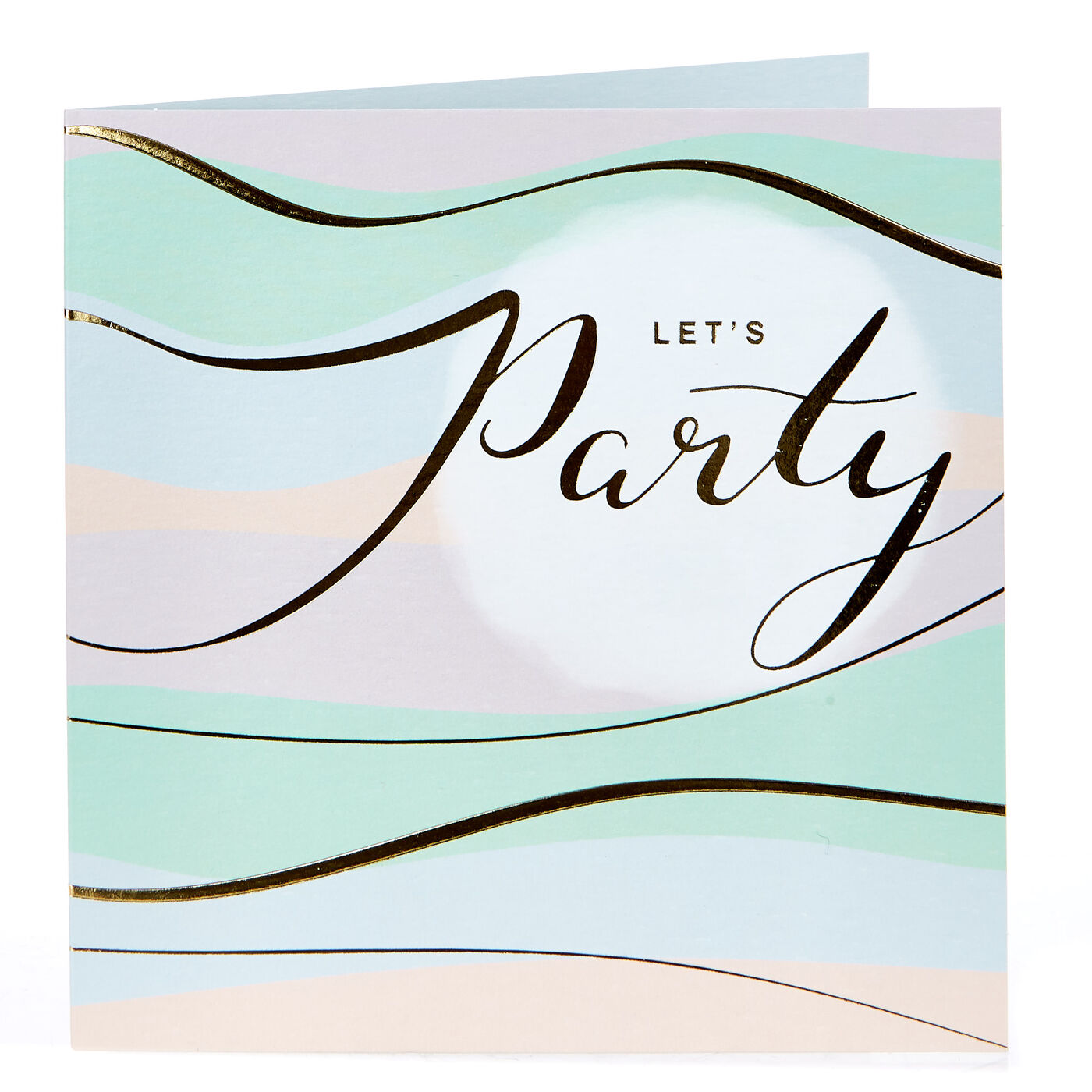Buy Blank Card - Let's Party, Pastel for GBP 0.99 | Card Factory UK