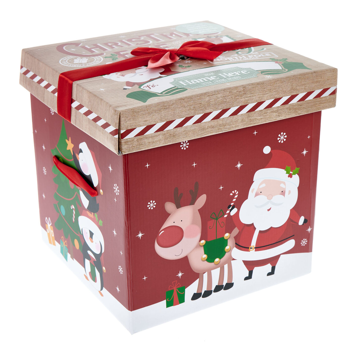 Buy Square Flat Pack Christmas Eve Delivery Box With Stickers for GBP 4 ...