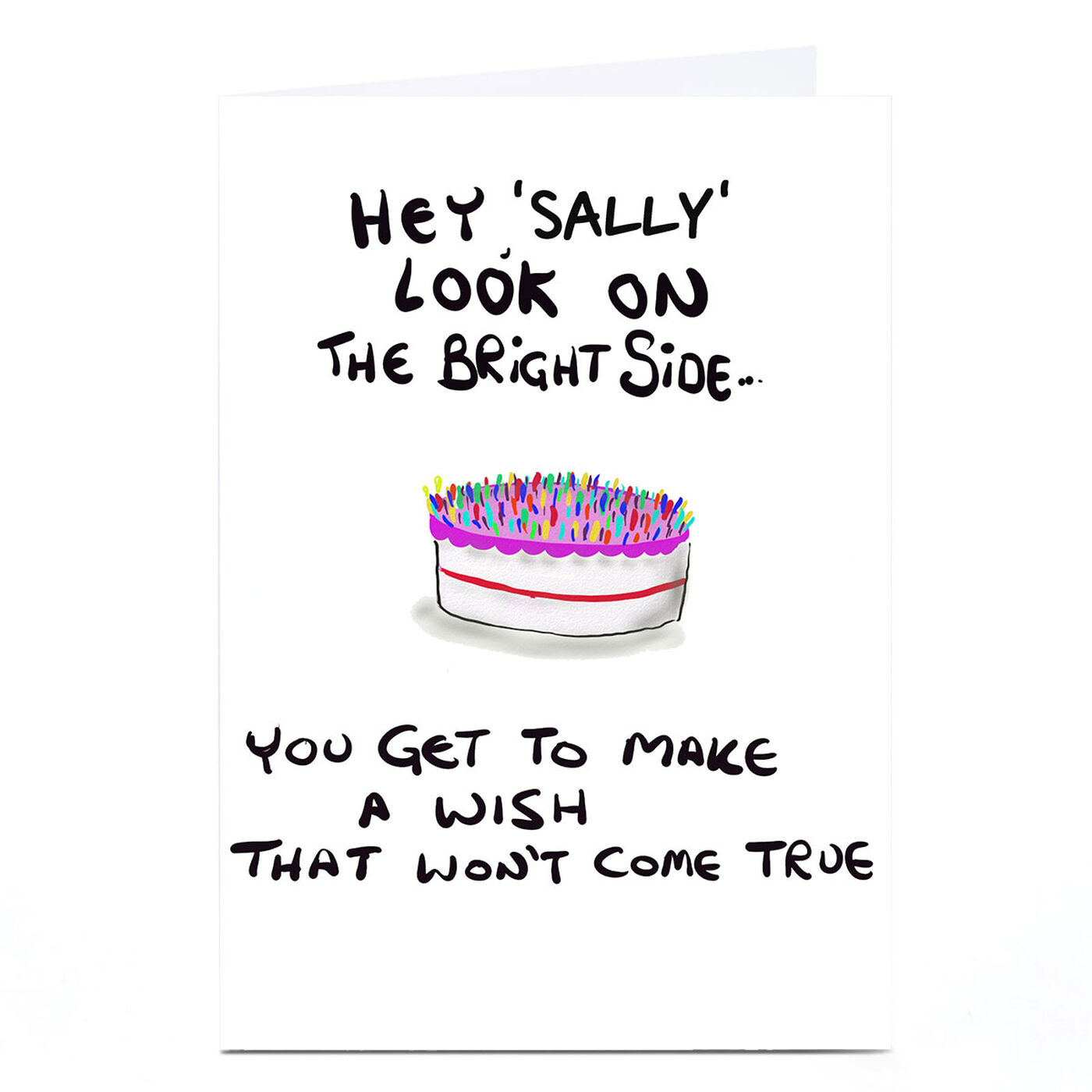 Buy Personalised Do Something David Birthday Card - Bright Side for GBP ...