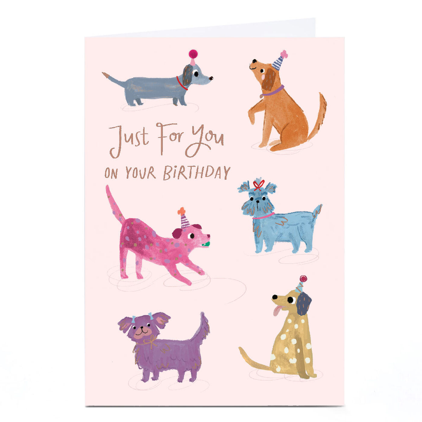 Buy Personalised Birthday Card - Dogs In Party Hats for GBP 1.99 | Card ...