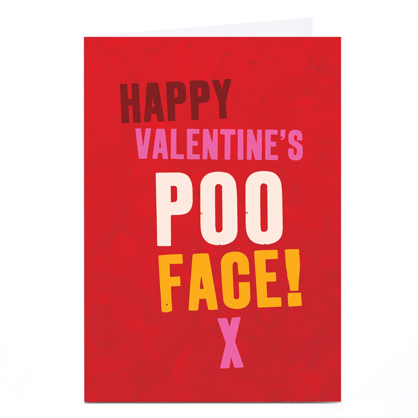 Buy Personalised Brainbox Candy Valentine's Day Card - Poo Face x for ...