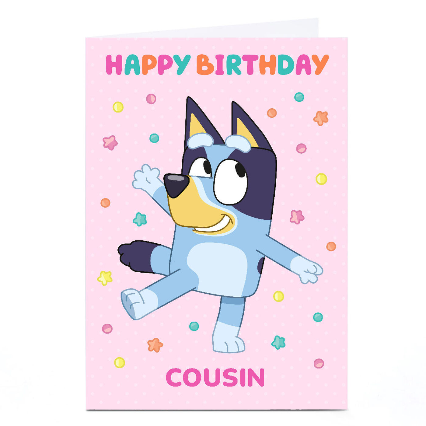 Buy Personalised Birthday Card - Bluey Cousin Pink for GBP 2.99 | Card ...