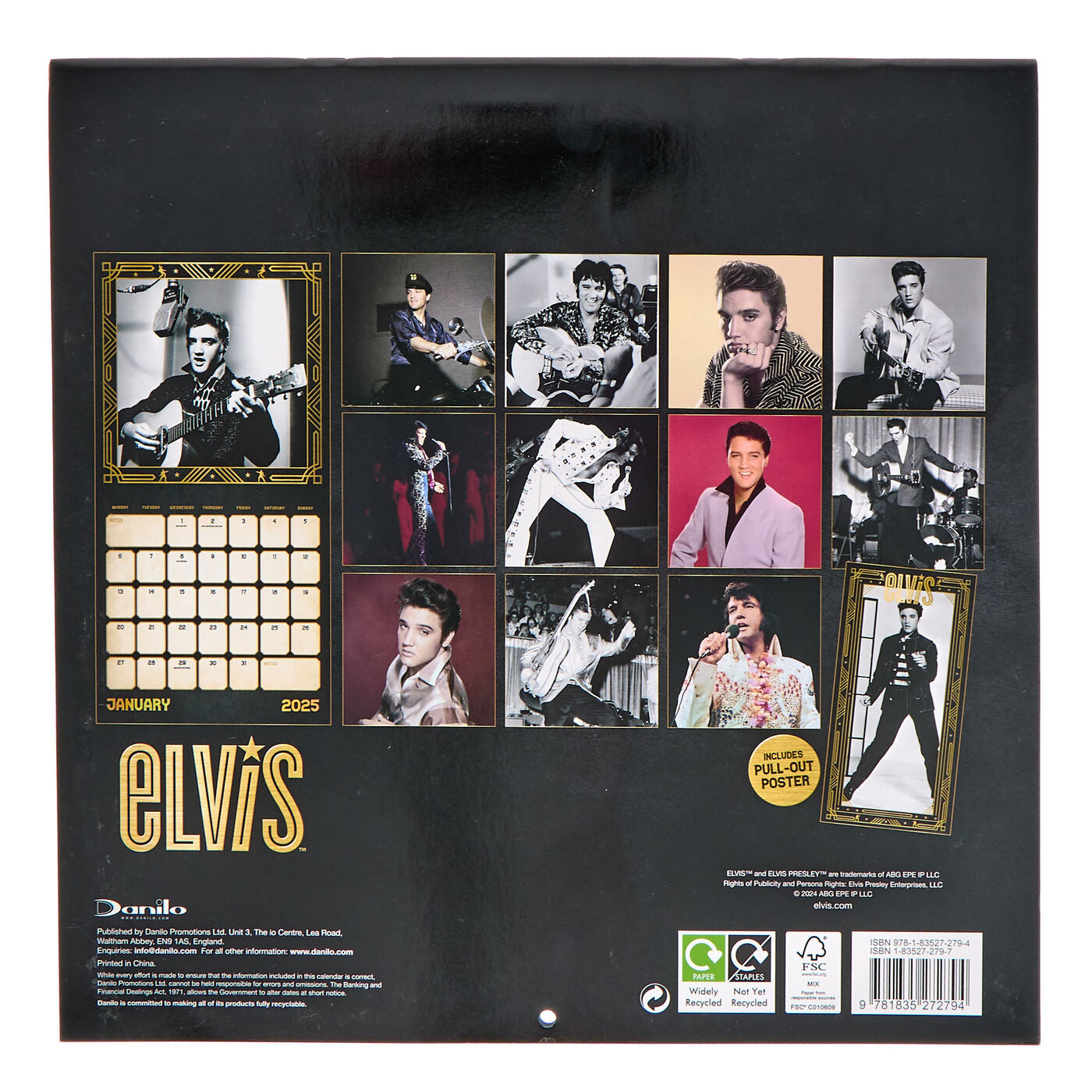 Buy Elvis 2025 Square Wall Calendar for GBP 3.99 | Card Factory UK