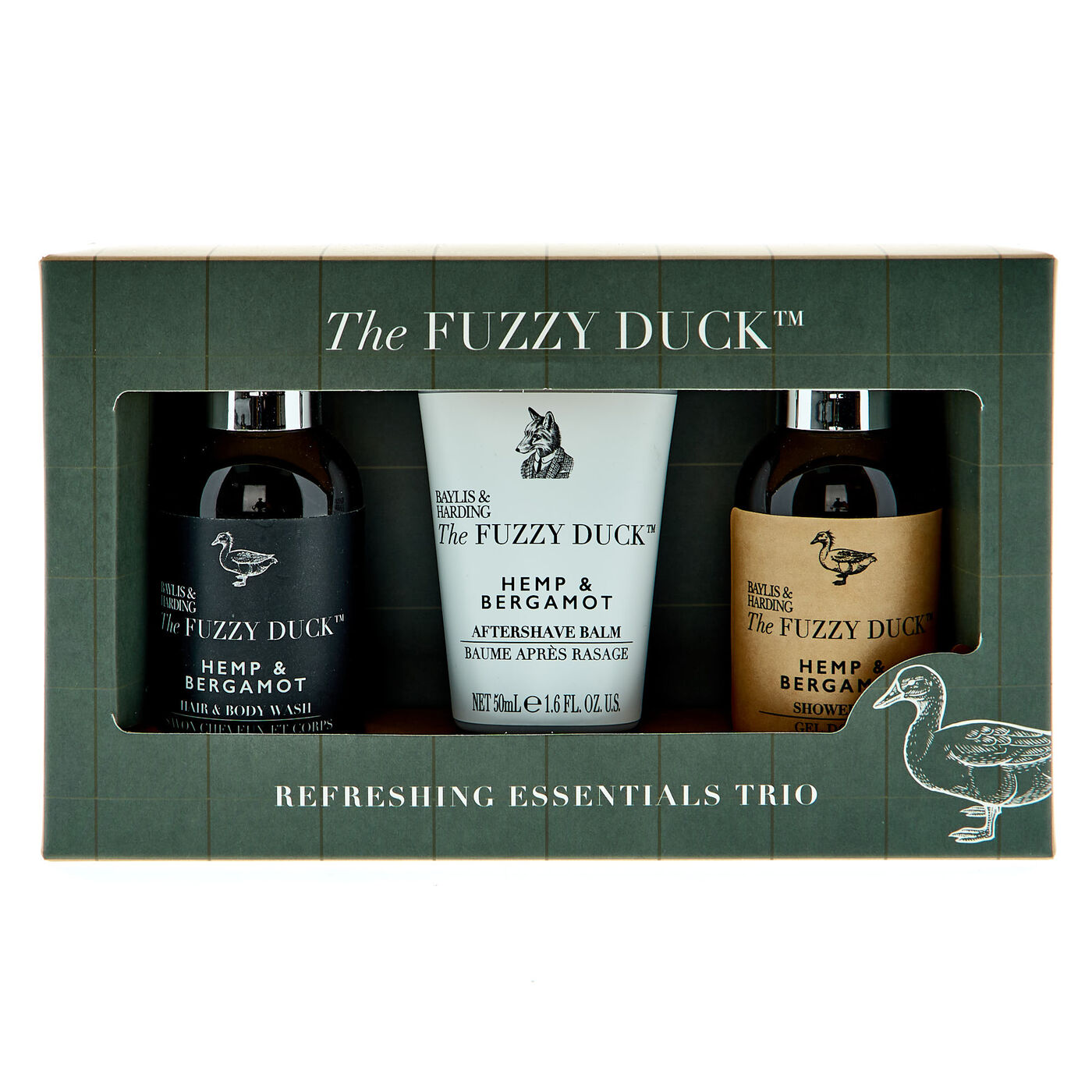 Buy The Fuzzy Duck Men’s Hemp & Bergamot Refreshing Essentials Trio for ...