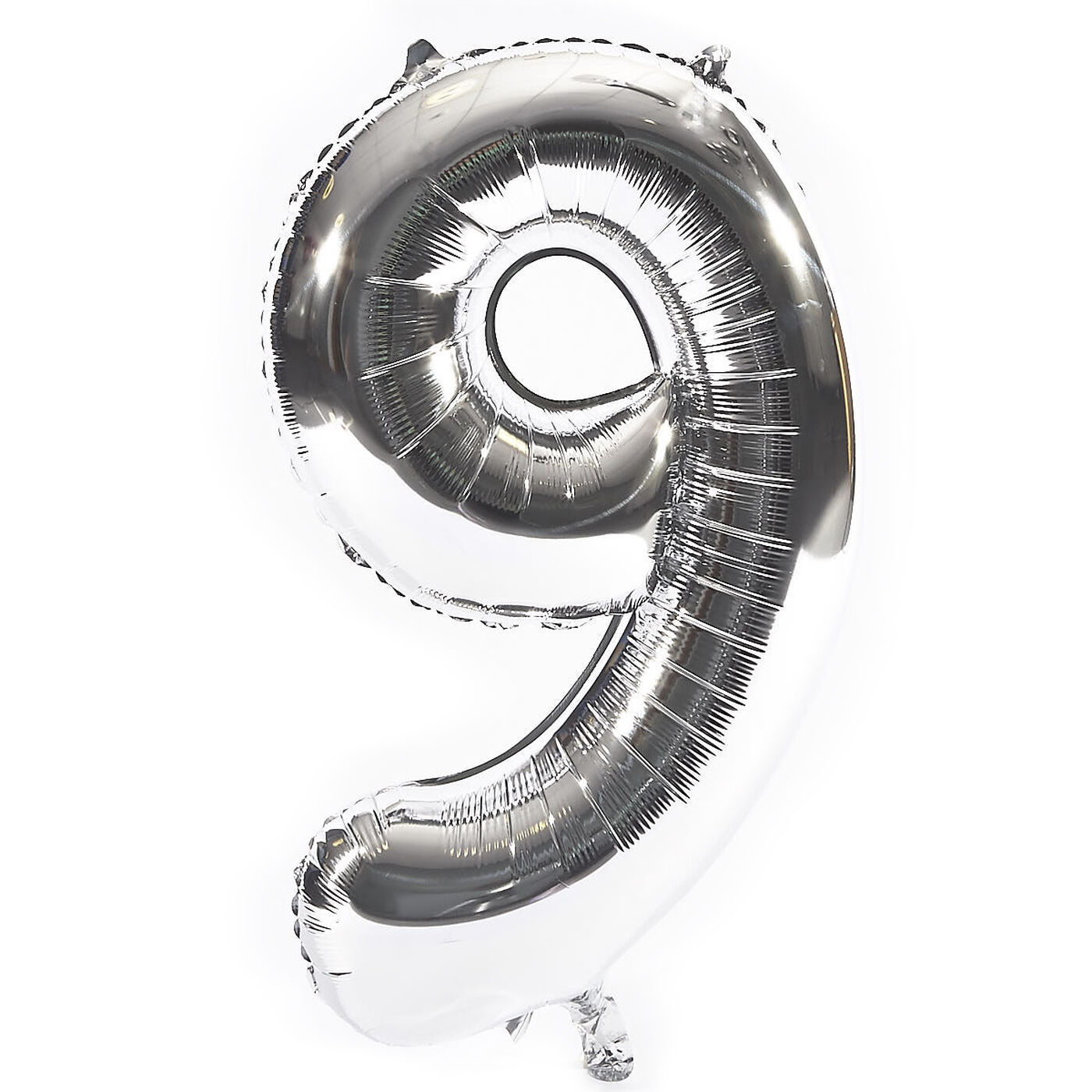 Buy Age 90 Giant Foil Helium Numeral Balloons - Silver (deflated) for ...