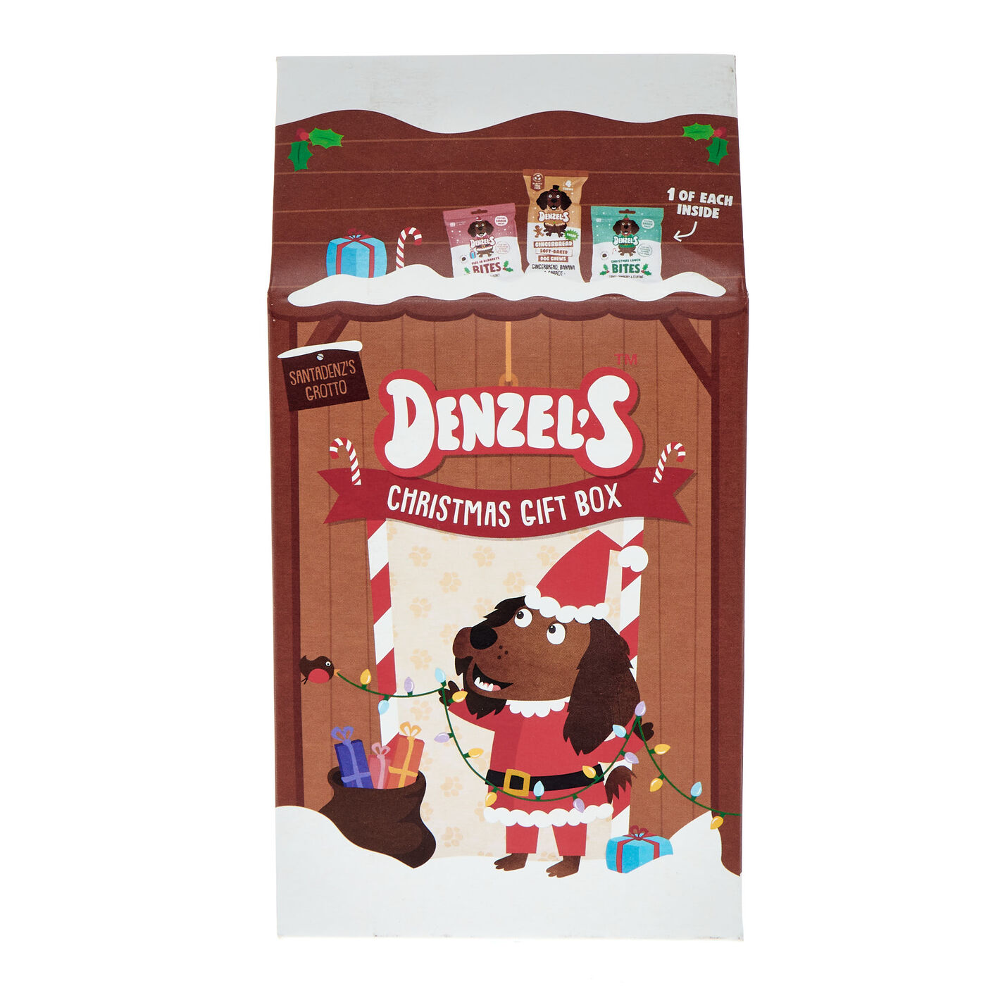 Buy Denzel's Christmas Dog Treats Gift Box for GBP 3.49 | Card Factory UK