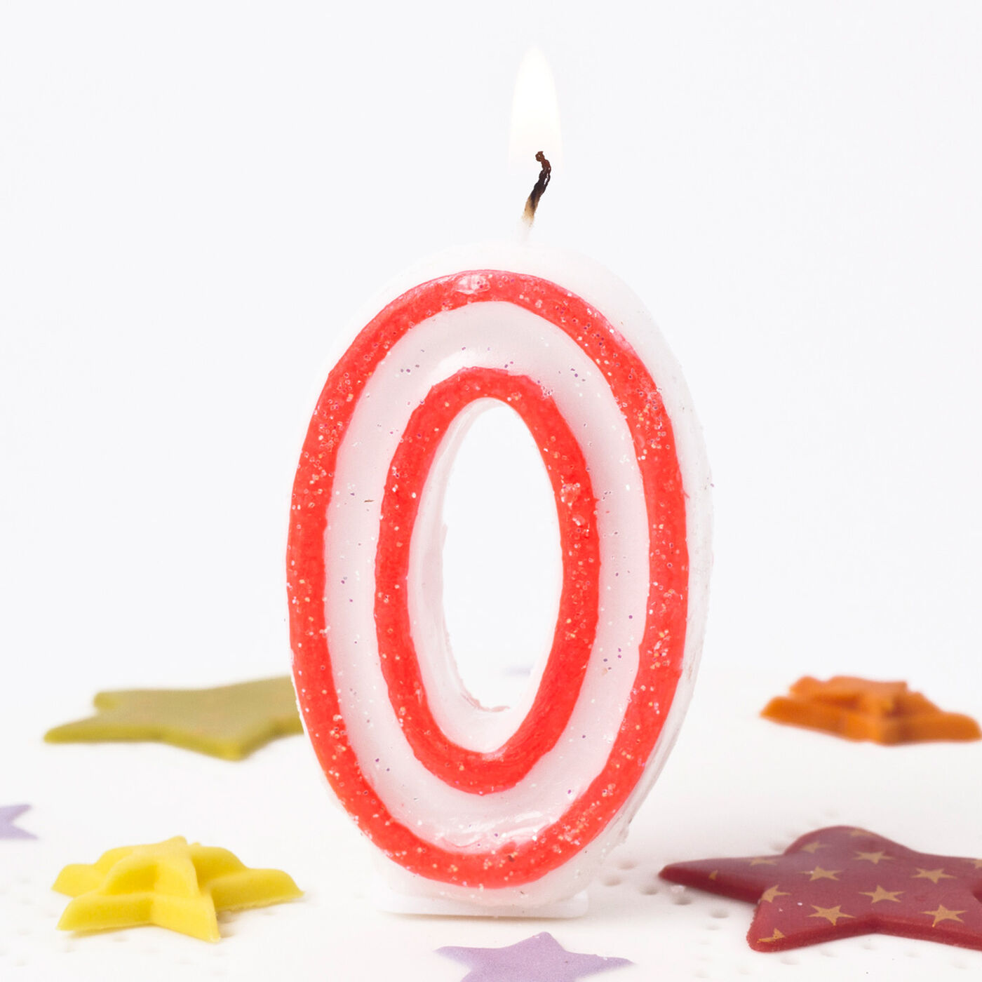 Buy Pink Glittery Number 0 Birthday Candle for GBP 0.59 | Card Factory UK