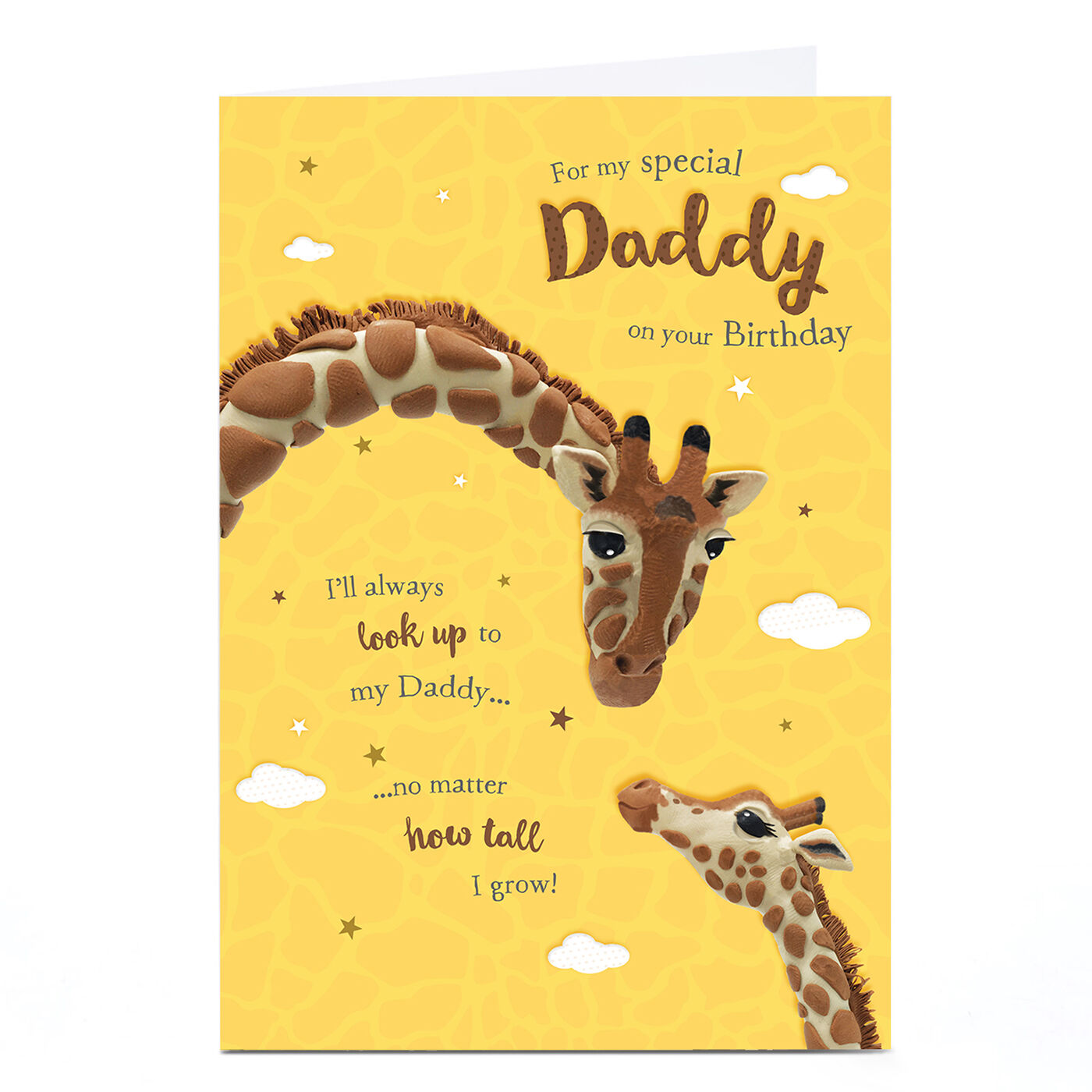 Buy Personalised Birthday Card - I'll Always Look Up To You Giraffes ...
