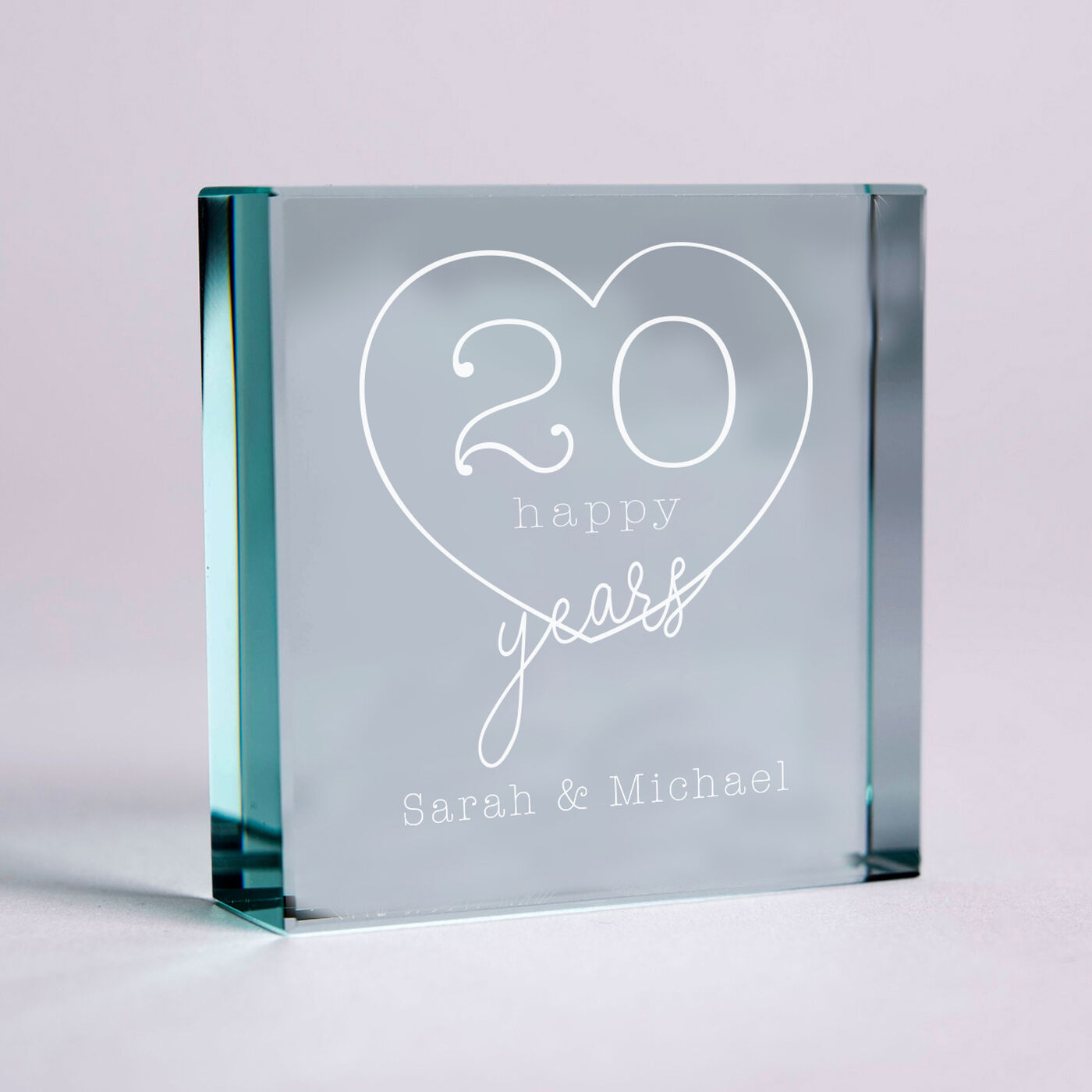Buy Personalised Engraved Glass Token - Happy Years for GBP 14.99 ...