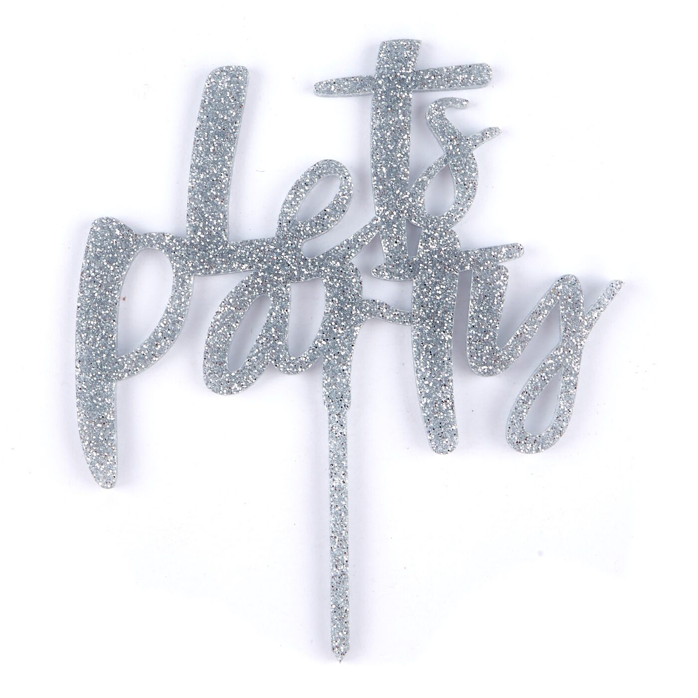 Buy Silver Glittery Cake Topper for GBP 2.99 | Card Factory UK