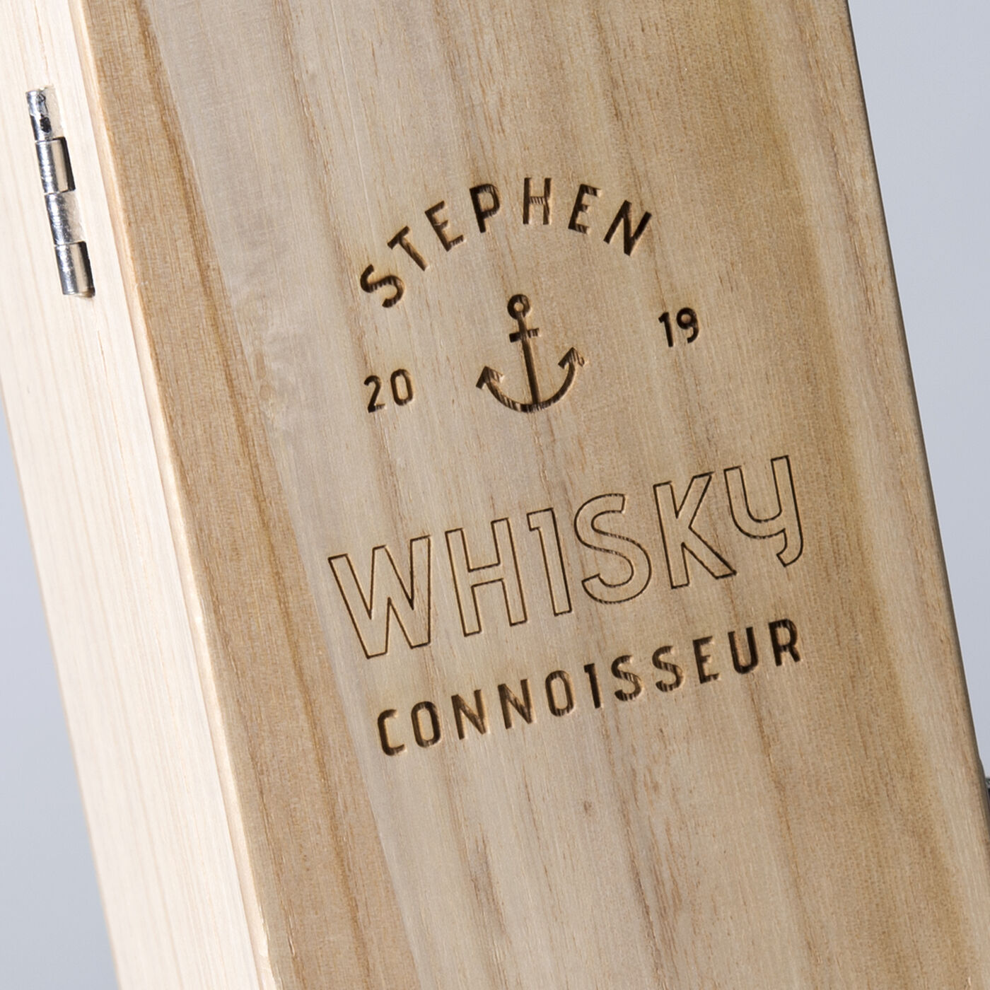 Buy Engraved Luxury Wooden Whisky Box With Glenfiddich Whisky - Anchor ...