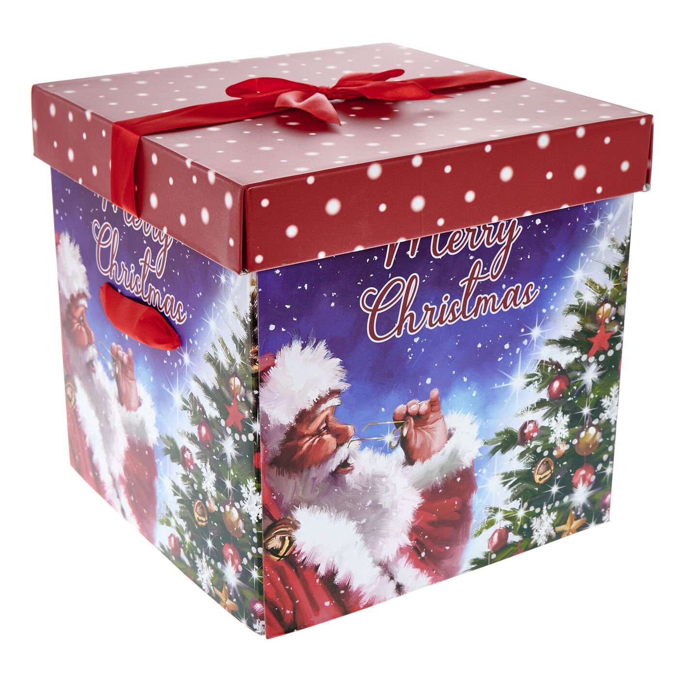 Buy Square Flat Pack Traditional Santa Gift Box for GBP 4.99 | Card ...