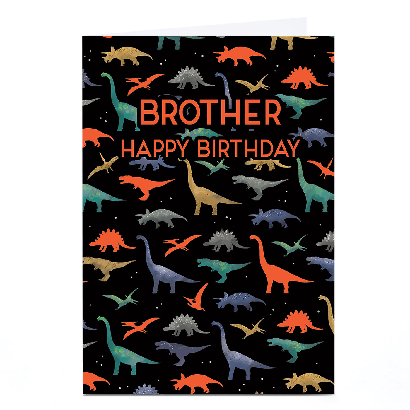 Buy Birthday Card - Orange Dinosaurs, Brother for GBP 1.99 | Card ...