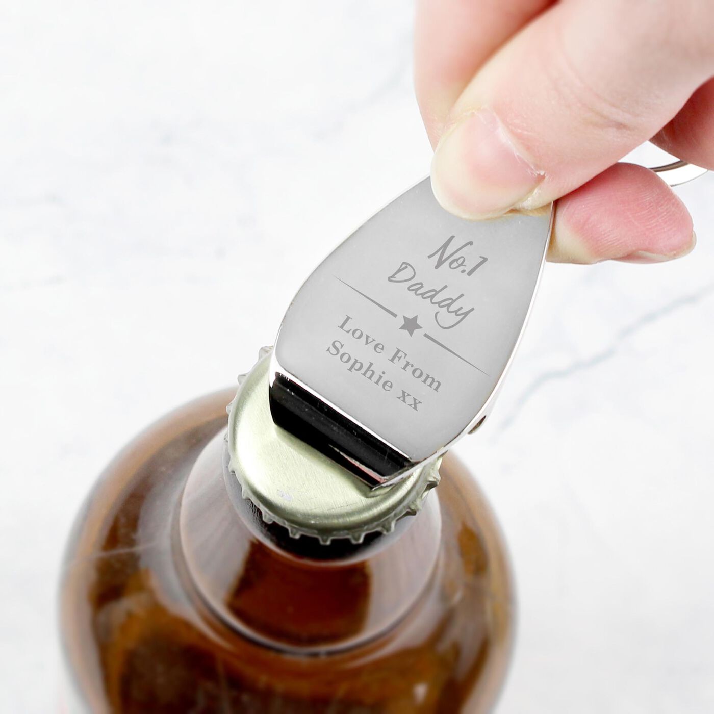 Buy Personalised No.1 Bottle Opener Keyring for GBP 7.99 | Card Factory UK
