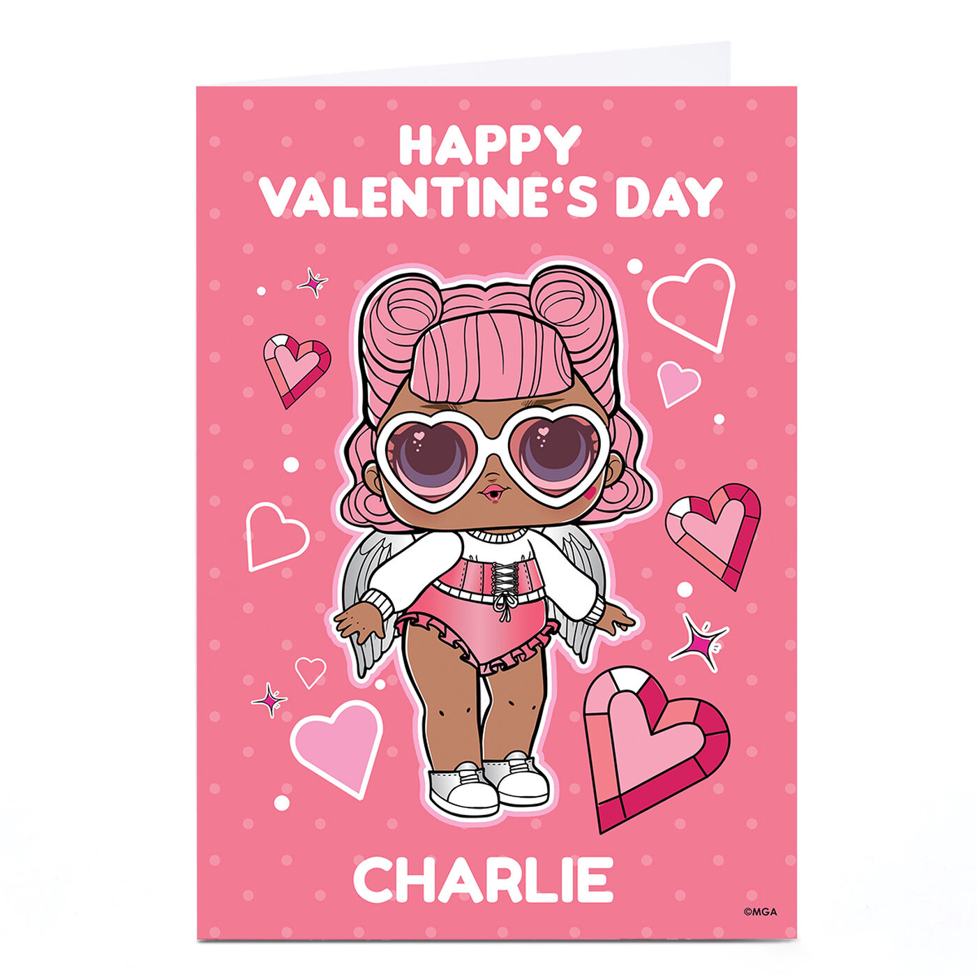 Buy Personalised LOL Surprise Valentine's Day Card - Angel Any Name for ...