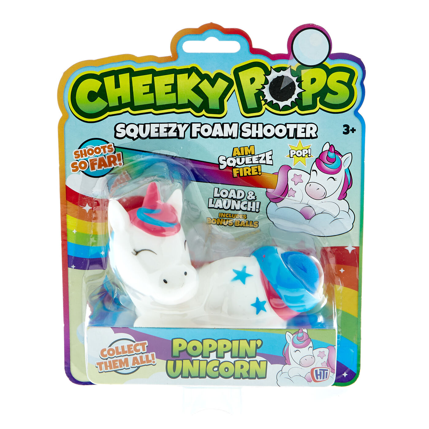 Buy Cheeky Pops Poppin' Unicorn Squeezy Foam Shooter for GBP 2.99 ...