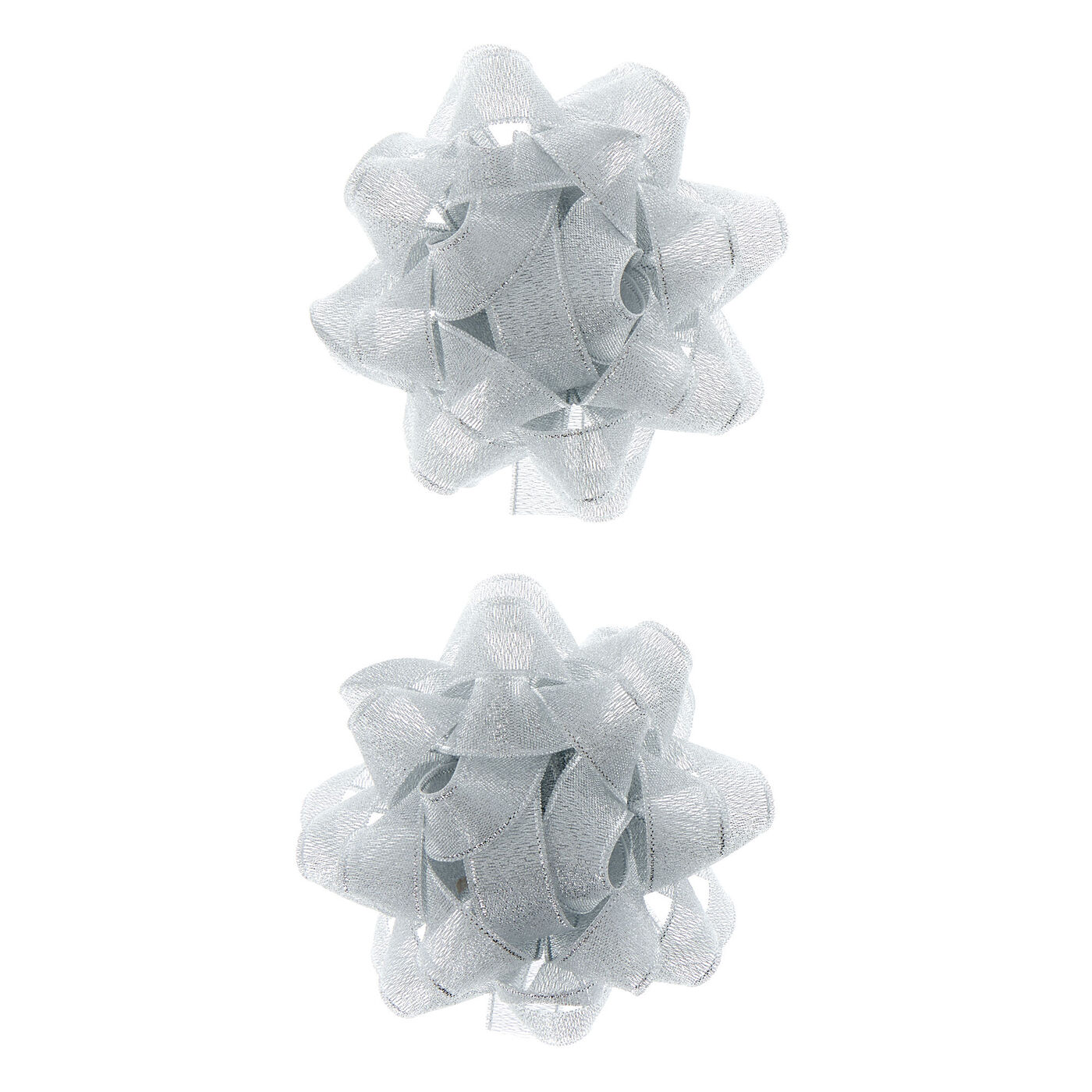 silver gift bows