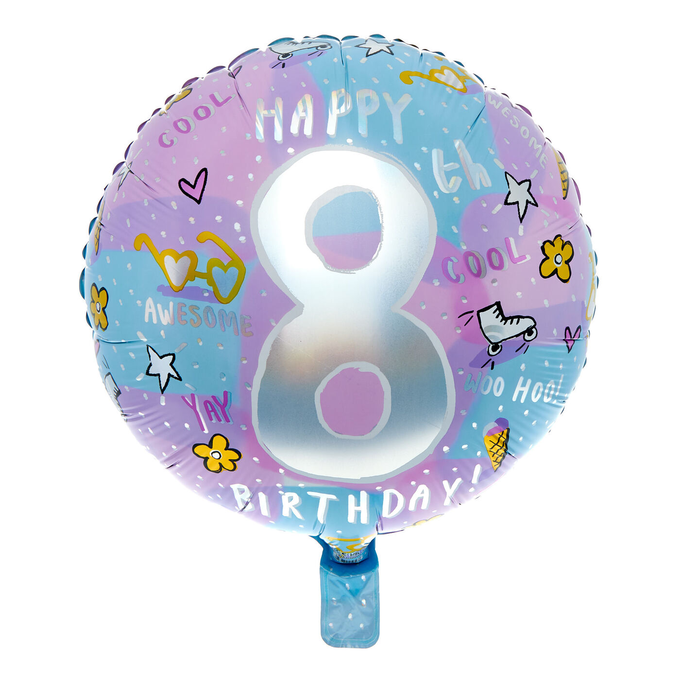 Buy Happy 8th Birthday Balloon Bouquet - DELIVERED INFLATED! for GBP 19 ...