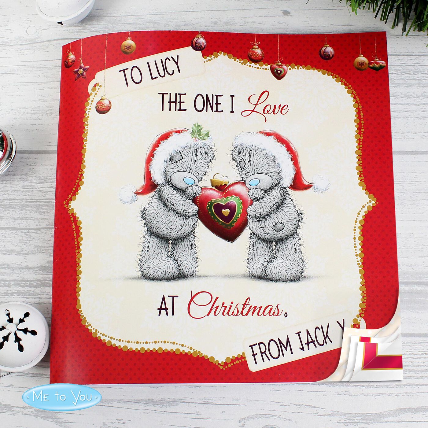 Buy Personalised Me to You The One I Love at Christmas Poem Book for ...