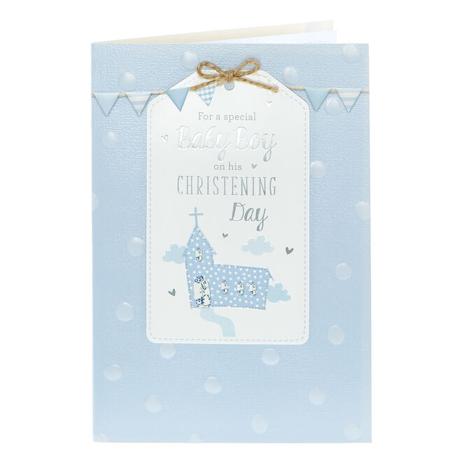 Christening Cards from 99p, Personalised Baptism Cards for Boys & Girls ...