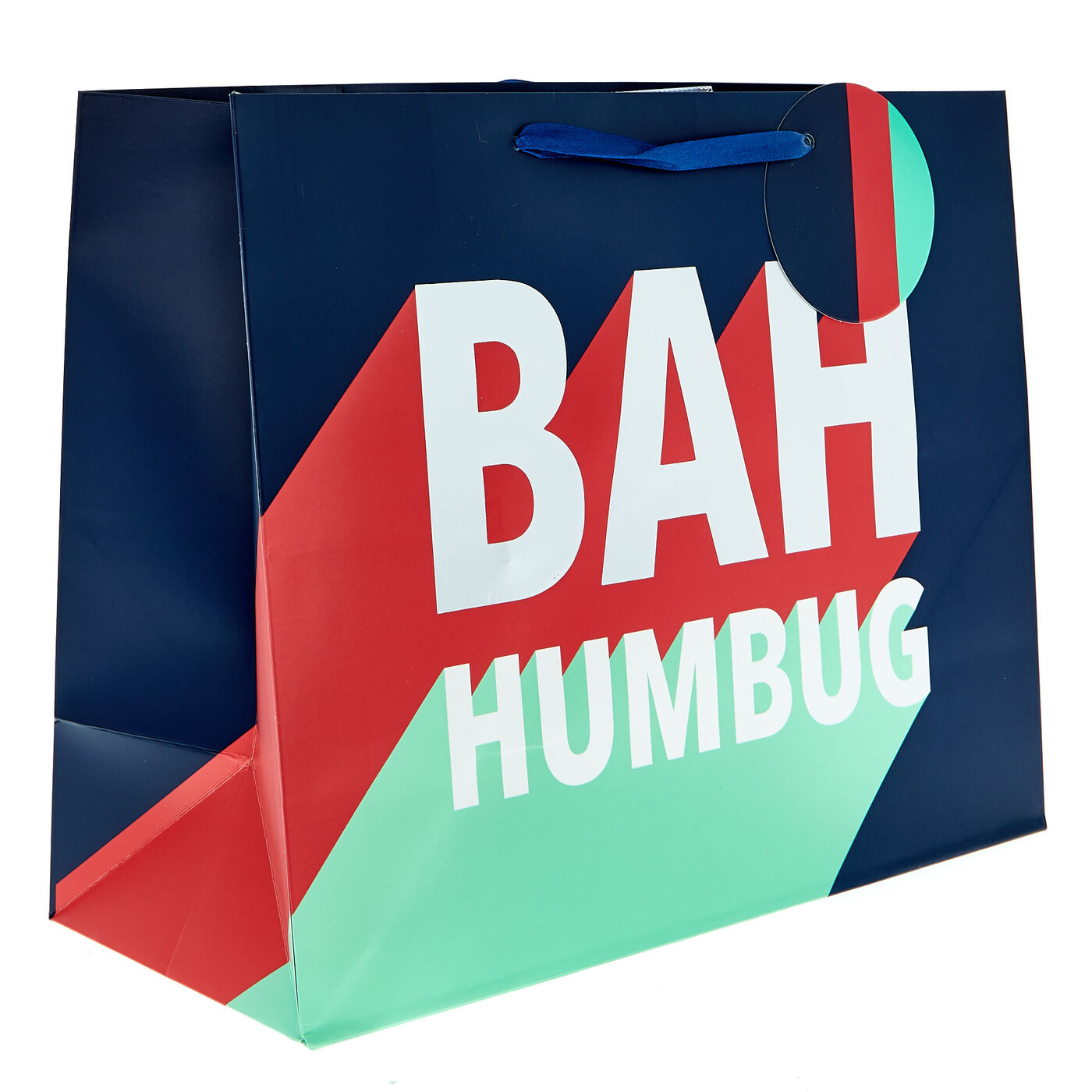 Buy Large Landscape Bah Humbug Christmas Gift Bag for GBP 1.49 | Card ...