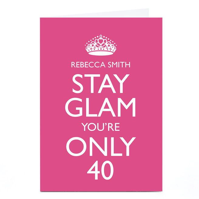 40th Birthday Cards, Personalised Funny 40th Cards: Daughter, Son, Him ...