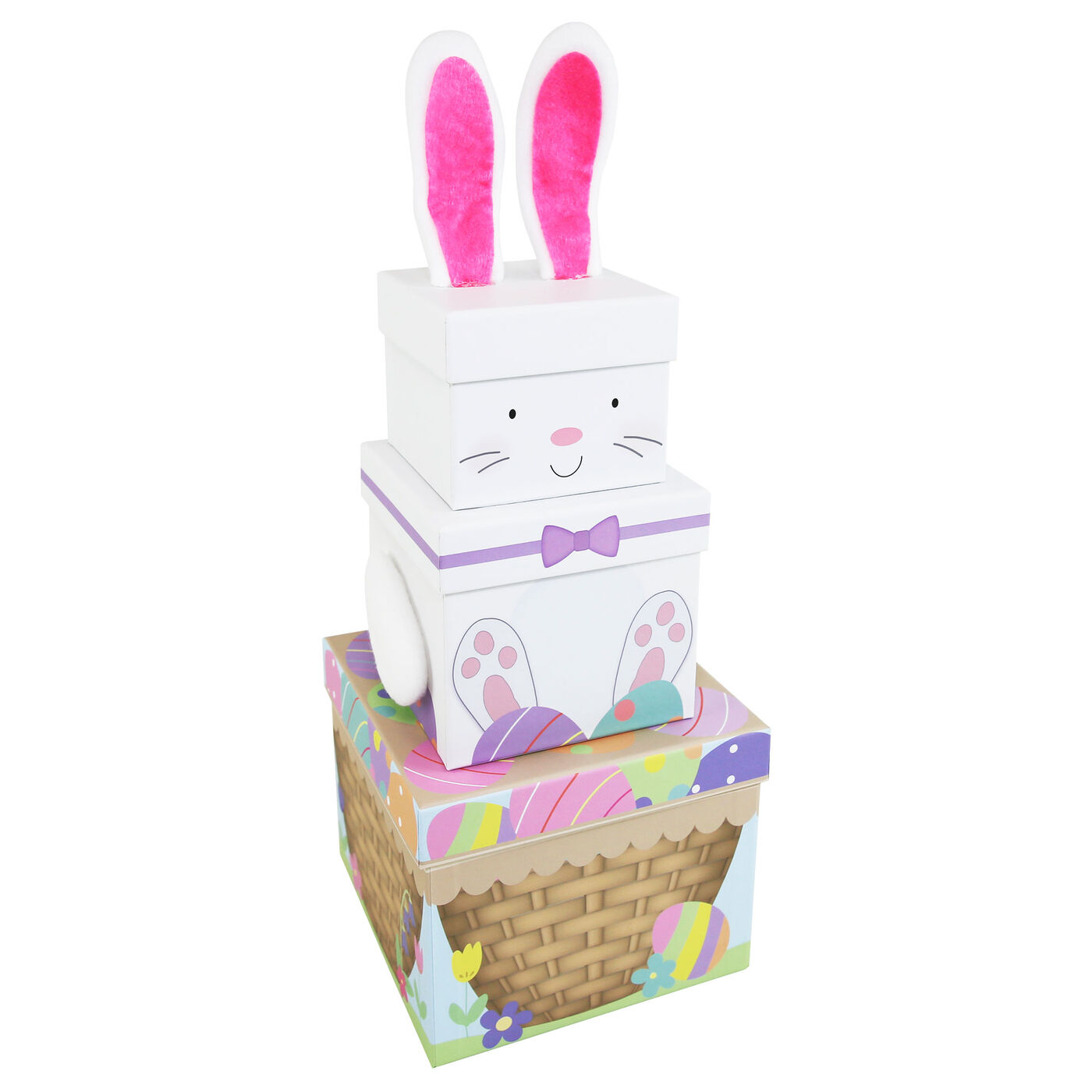 Buy Stackable Plush Easter Bunny Gift Boxes - Pack of 3 for GBP 6.99 ...
