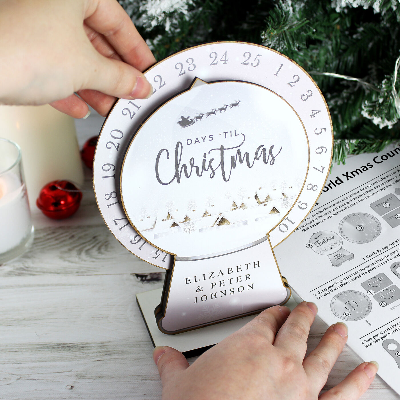 Buy Personalised Make Your Own Christmas Advent Countdown Kit for GBP ...