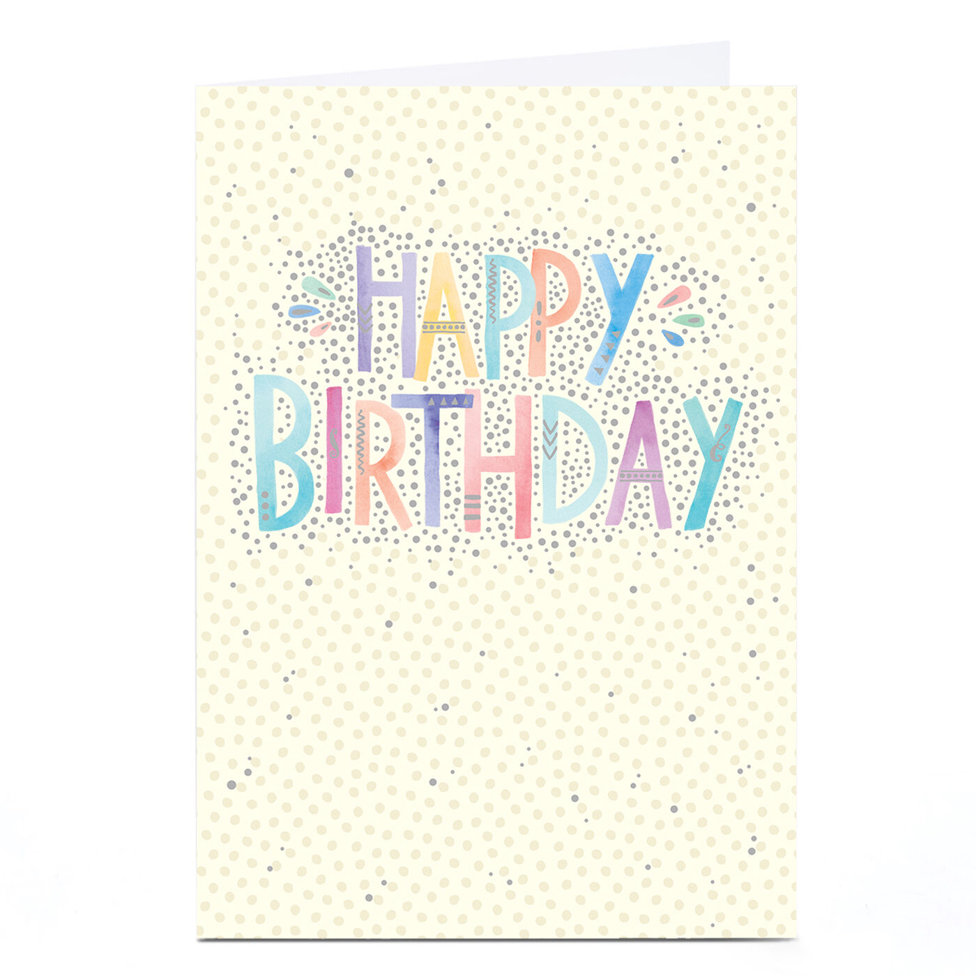 Buy Personalised Birthday Card - Pastels and Speckles for GBP 1.99 ...