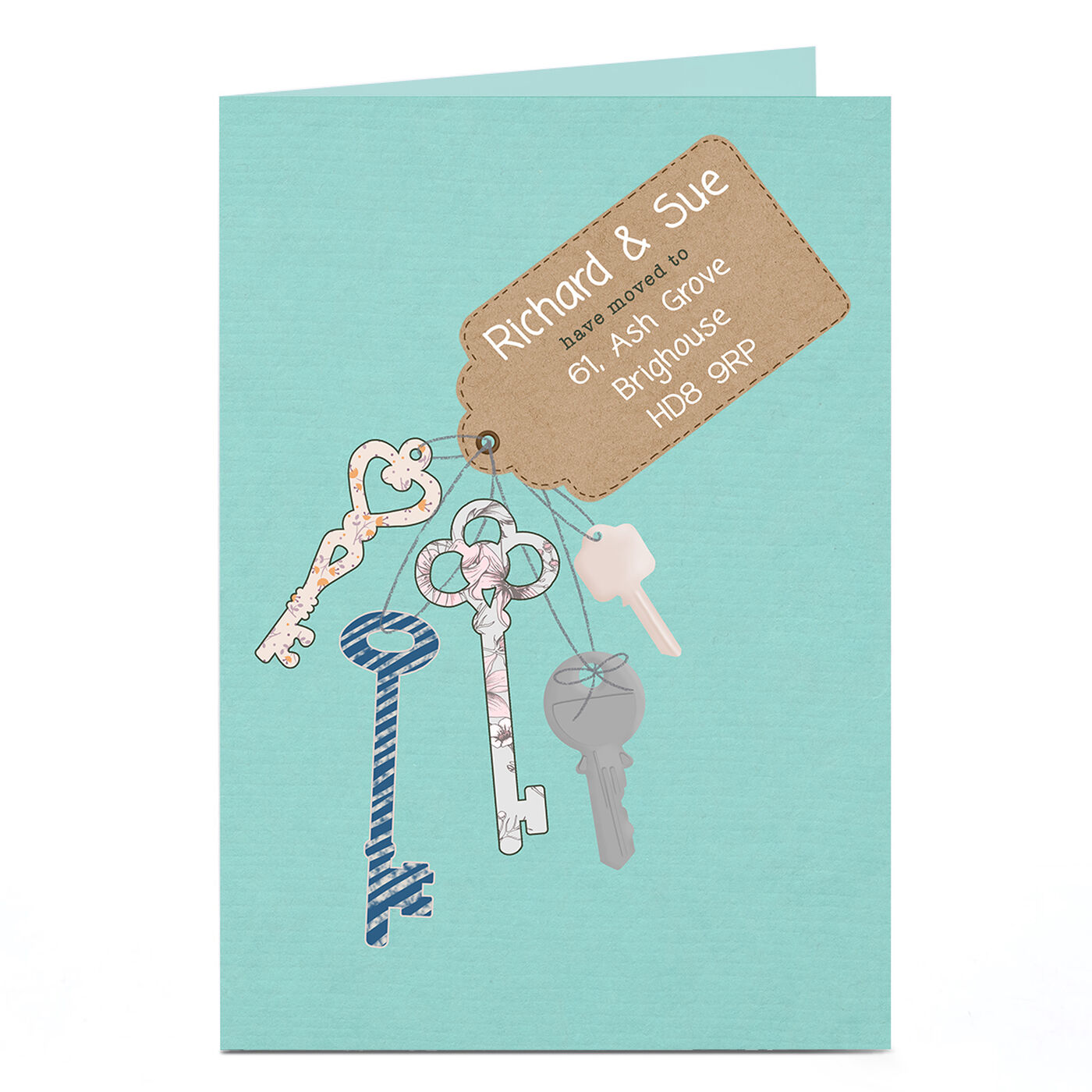 Buy Personalised New Home Card - Set of Keys New Address for GBP 1.79 ...