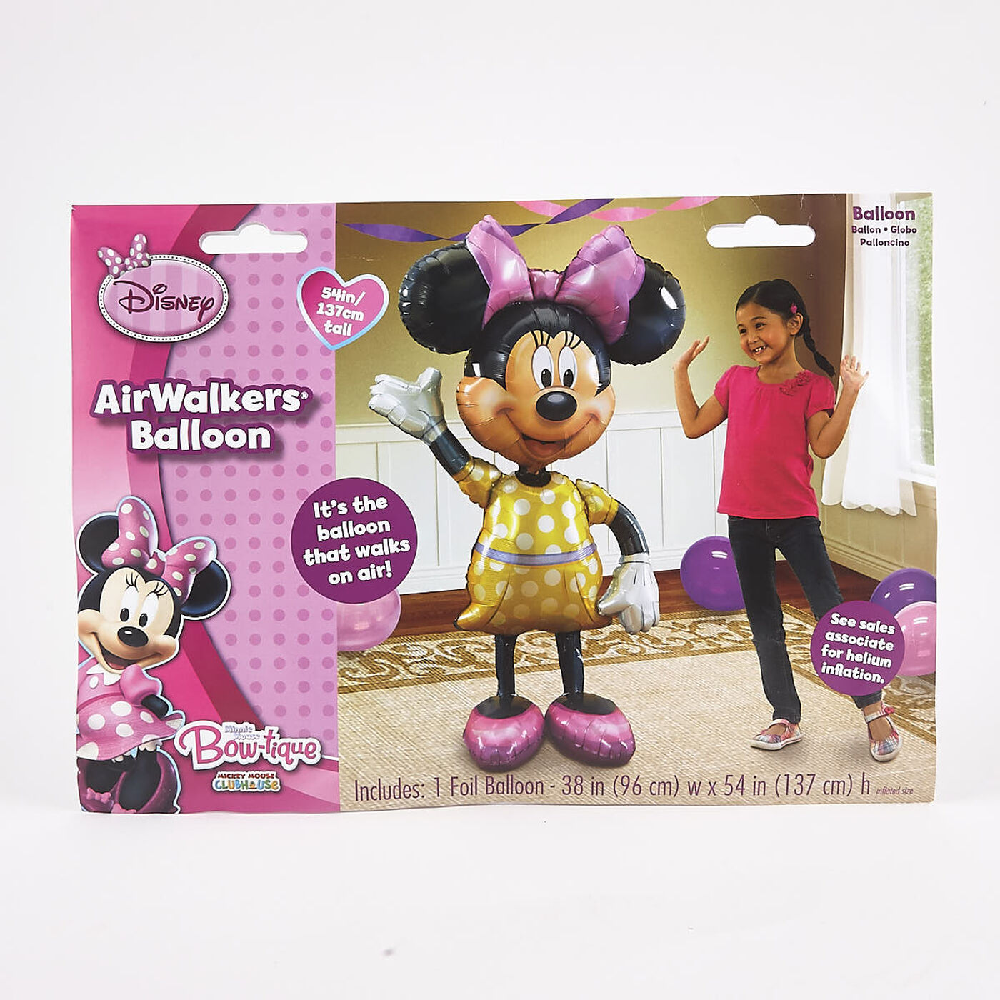 Buy Minnie Mouse Helium Airwalker Balloon (Deflated) for GBP 14.99 ...