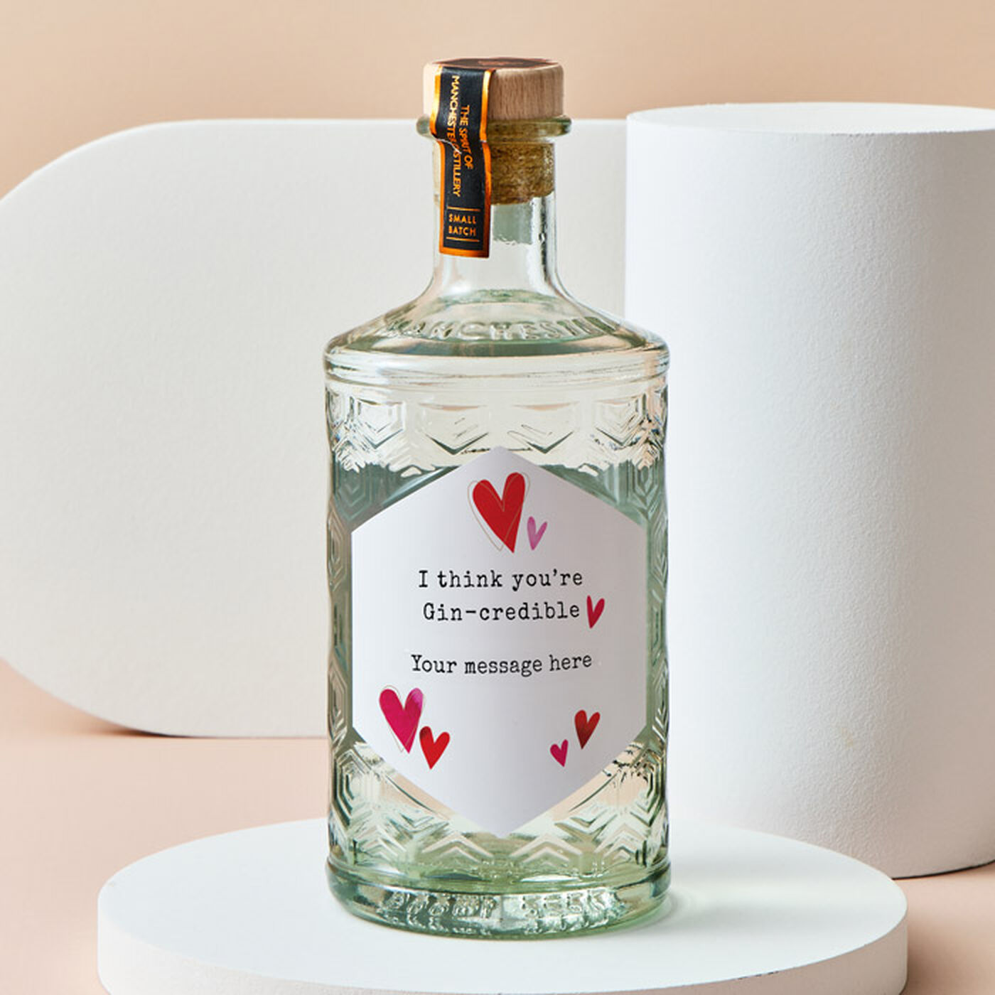 Buy Personalised Manchester Gin - Gin-Credible Love Hearts for GBP 44. ...