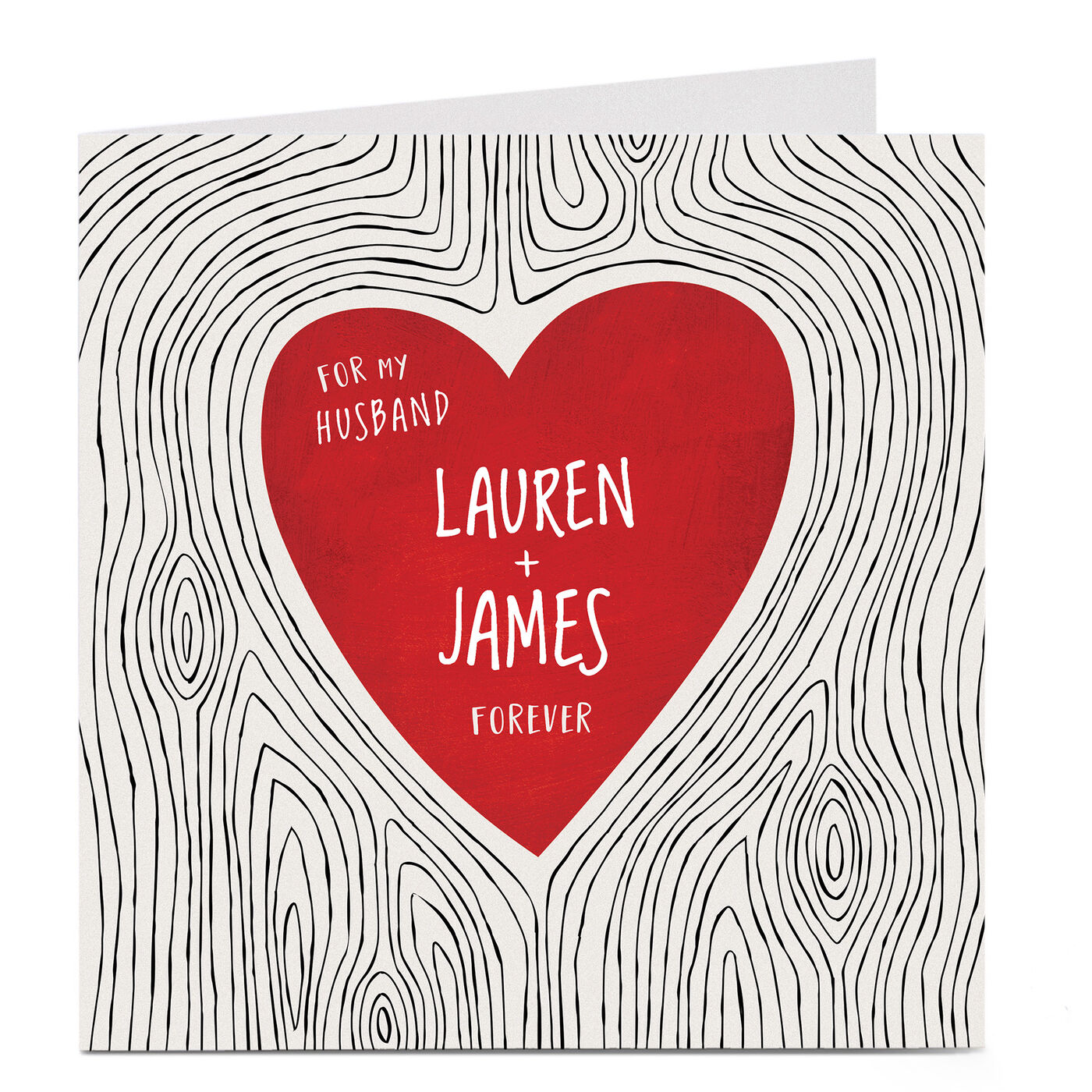 Buy Personalised Card - Tree Carved Heart for GBP 2.99 | Card Factory UK