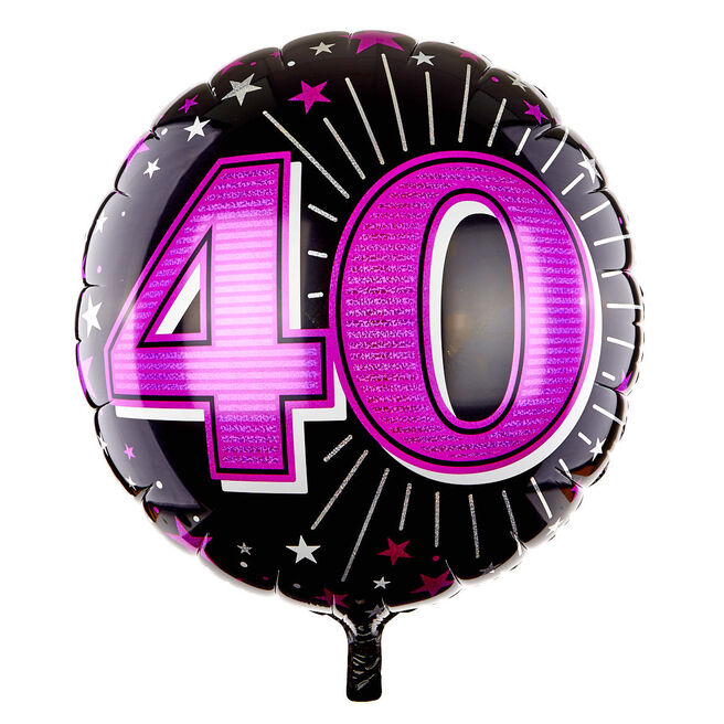 40th Birthday Balloons, 40th Balloons Delivered, 40 Helium Balloon ...