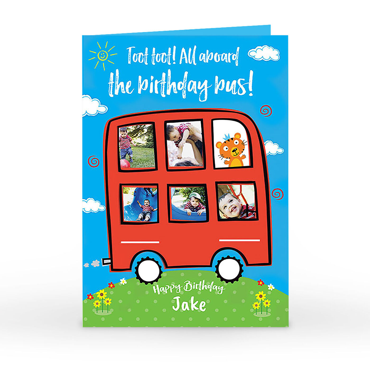 Buy Photo Birthday Card - All Aboard The Birthday Bus for GBP 1.79 ...