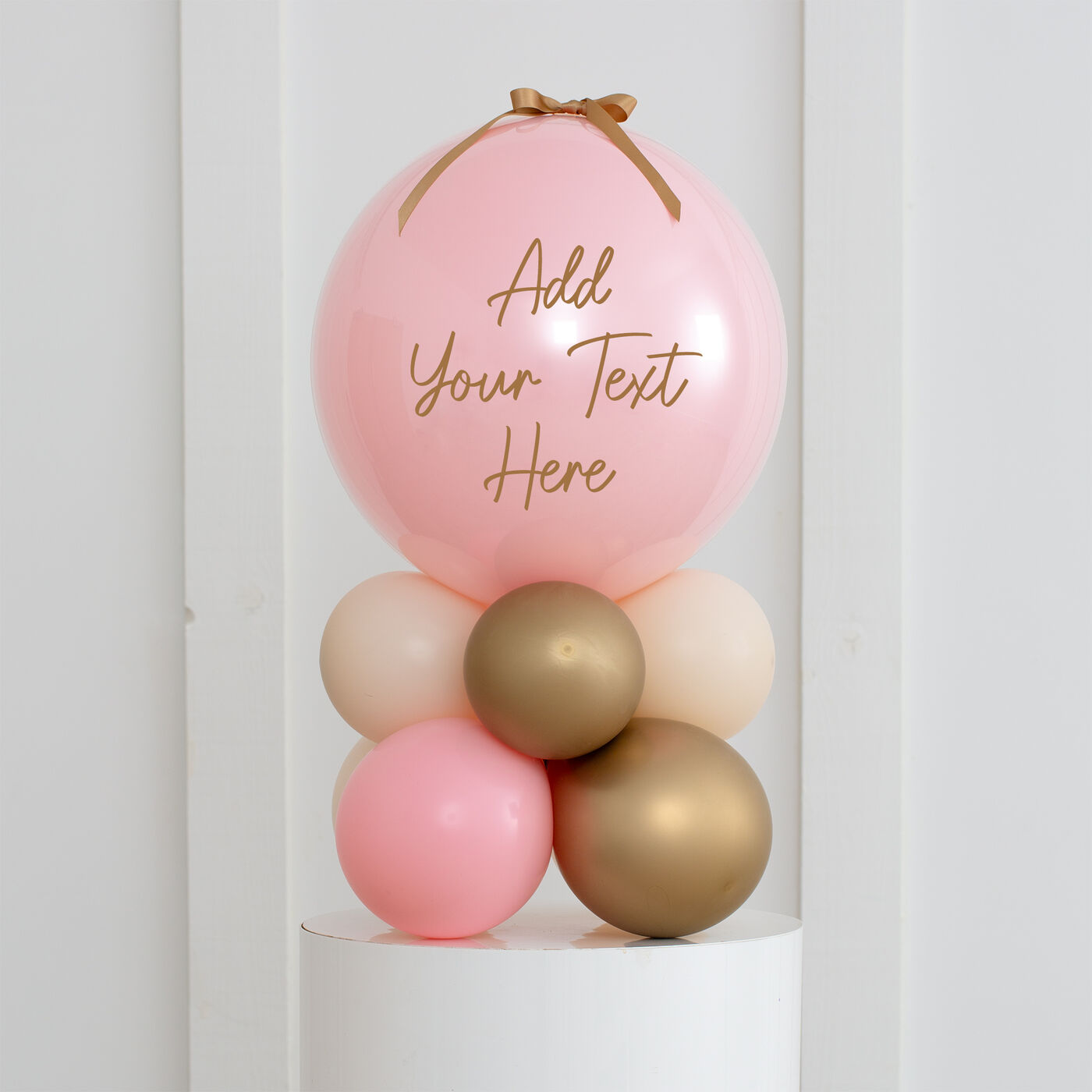 Buy Personalised Pink Air-Filled Bubble Stack - DELIVERED INFLATED! for ...