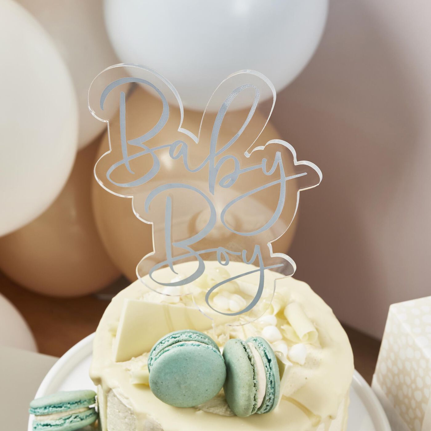 Buy Blue Baby Boy Acrylic Cake Topper for GBP 5.99 | Card Factory UK