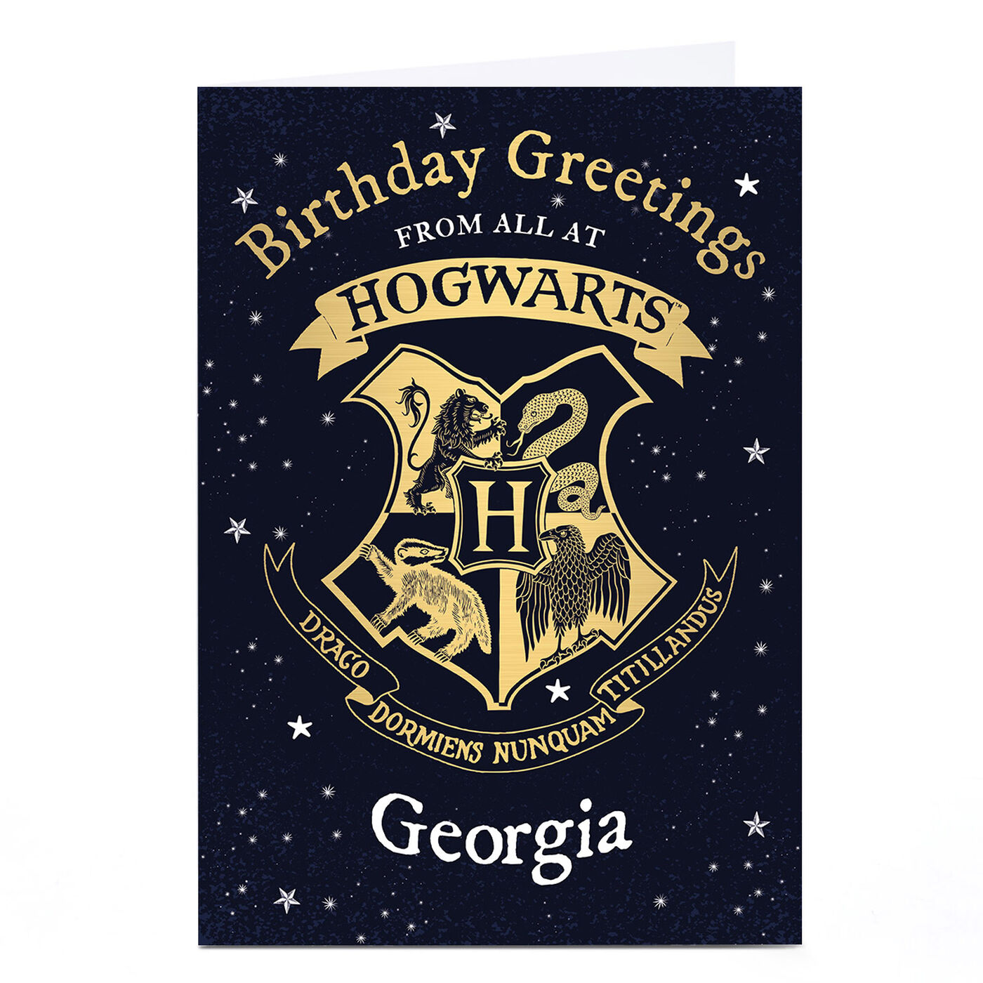 Buy Personalised Harry Potter Birthday Card - Greetings From Hogwarts ...