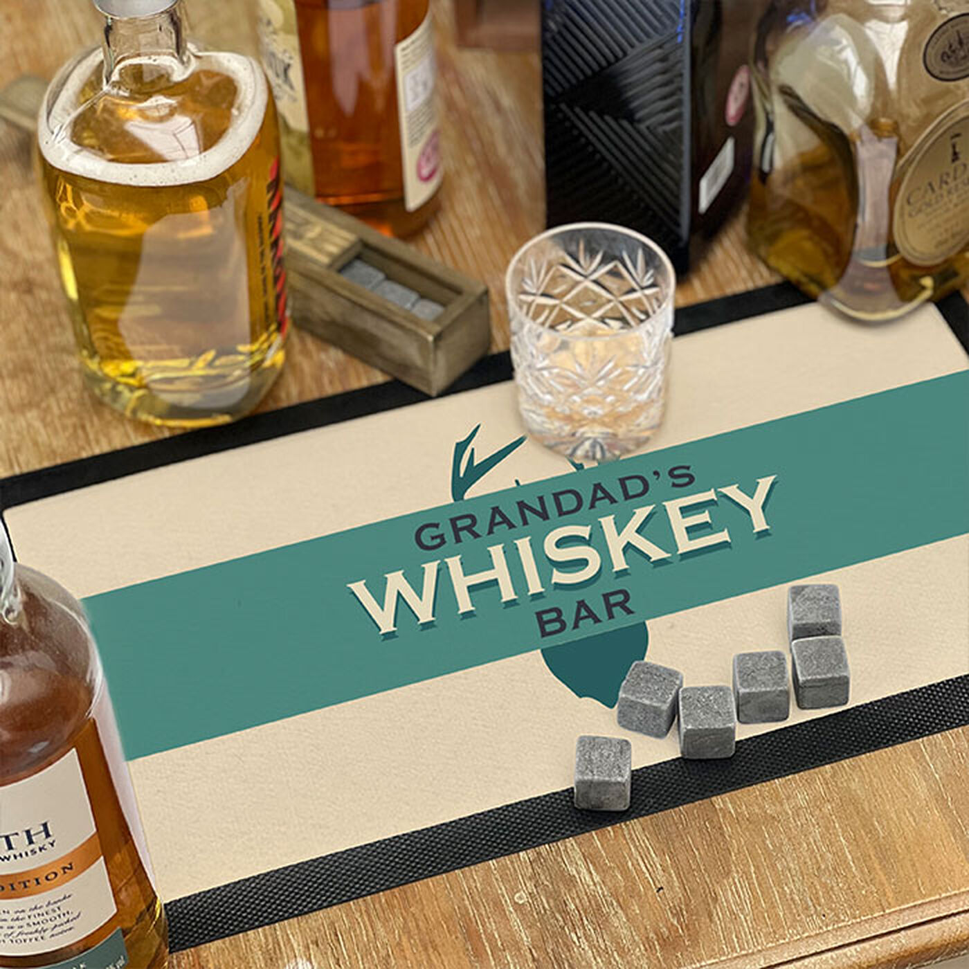 Buy Stag Personalised Whiskey Bar Runner for GBP 22.00 | Card Factory UK