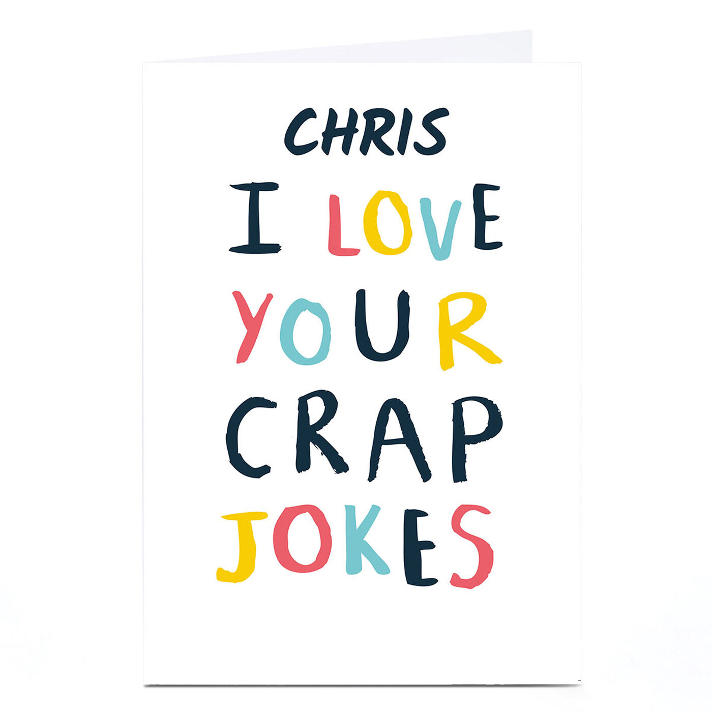 Buy Whale & Bird Personalised Card - I Love Your Crap Jokes for GBP 1. ...